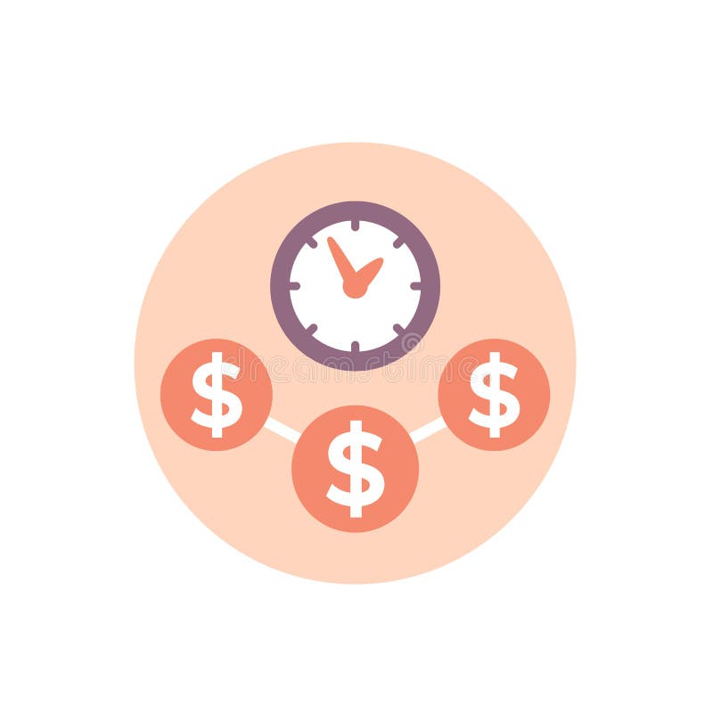 Fast Money Transfers Icon, Flat Vector Stock Vector - Illustration of ...