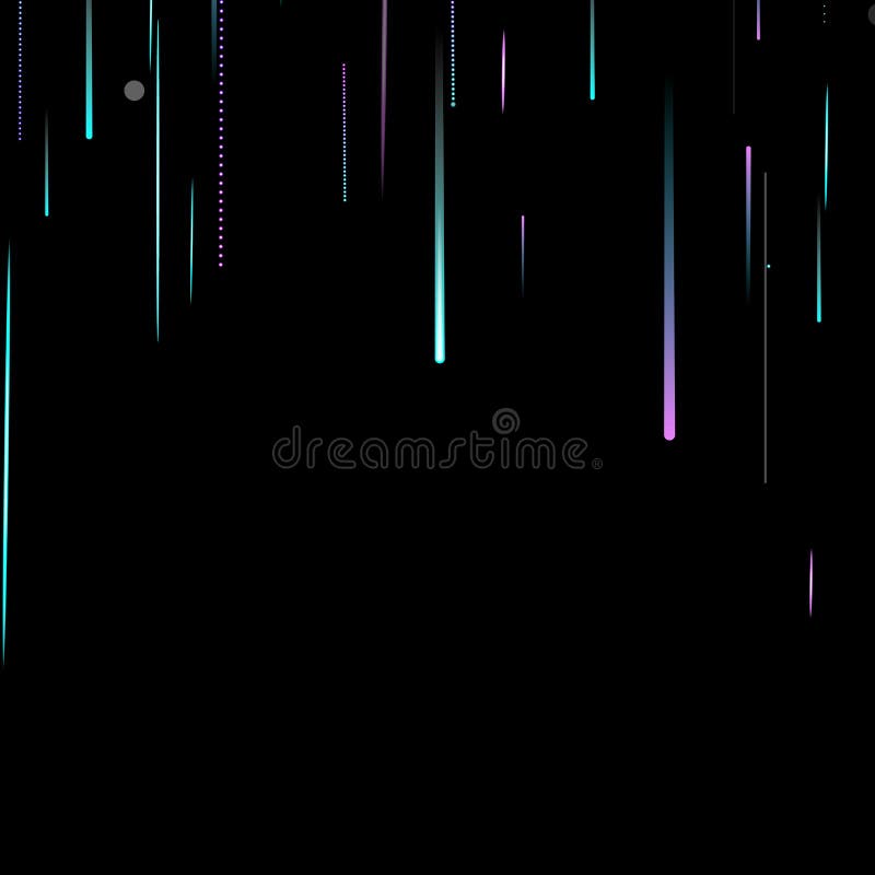 Fast Motion Neon. Glare Dynamic. Falling Glow. Stock Vector ...