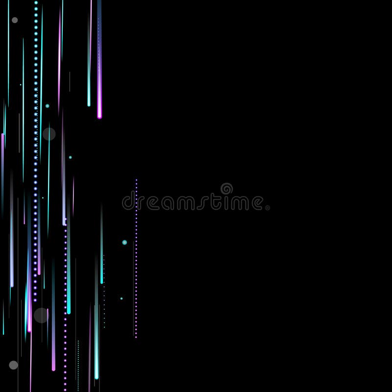 Fast Motion Neon. Glare Dynamic. Falling Glow. Stock Vector ...