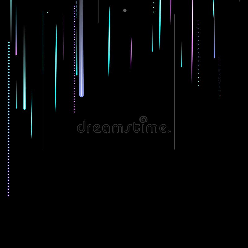 Fast Motion Neon. Glare Dynamic. Falling Glow. Stock Vector ...