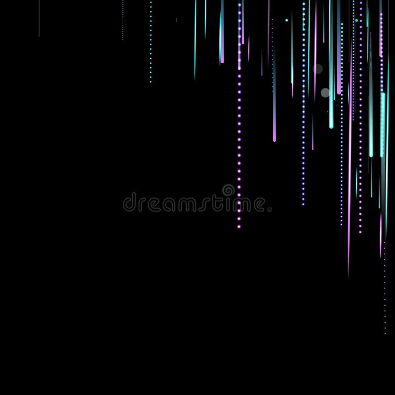 Fast Motion Neon. Glare Dynamic. Falling Glow. Stock Vector ...