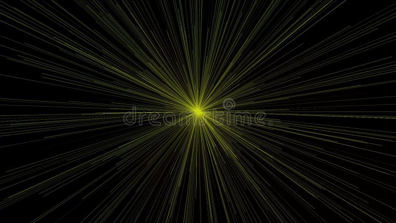 Fast Motion of Yellow Spark with Ray at Center Stock Video - Video of ...