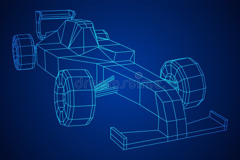 Racing Car Blueprint Stock Illustrations – 256 Racing Car Blueprint ...