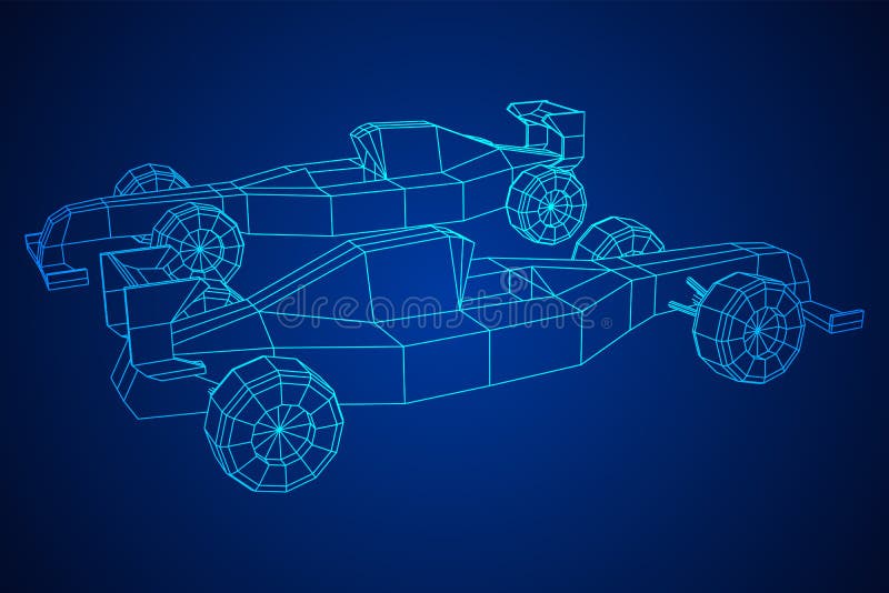 Racing Car Blueprint Stock Illustrations – 256 Racing Car Blueprint ...