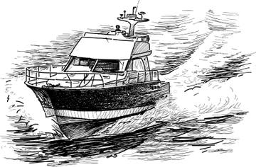 Motorboat Drawing Stock Illustrations – 852 Motorboat Drawing Stock ...