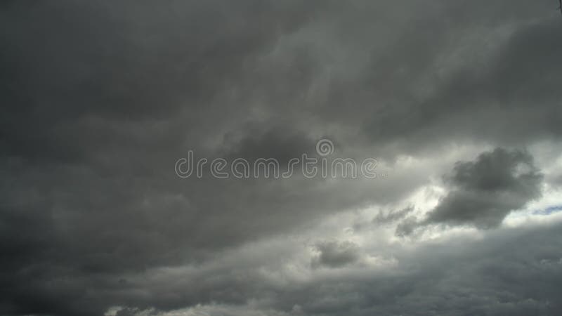 Fast Movement, Storm Clouds Quickly Fly Across the Sky in Anticipation ...