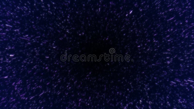 Fast Movement, Hyperspace Moving Stars in Space Stock Illustration ...