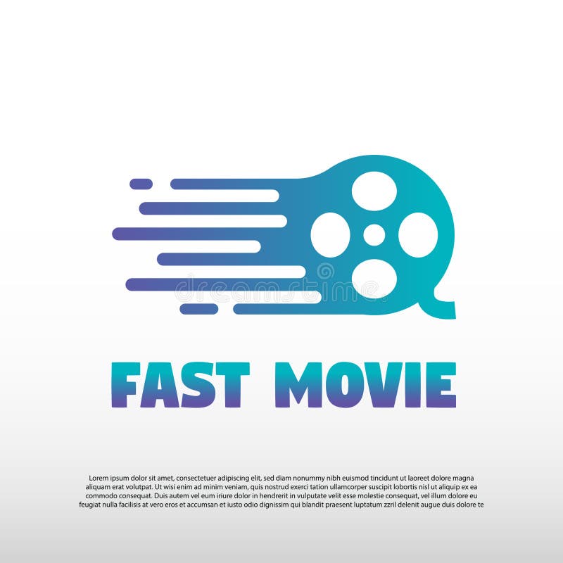 Fast Movie Logo Design -vector Stock Vector - Illustration of movie ...