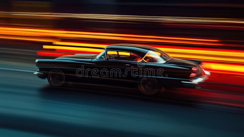 Fast moving car stock image. Image of window, illuminated - 332380647