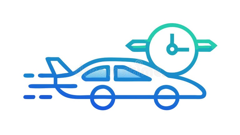 Fast-Moving Car for Quick Transportation and Speed, Vector Design ...