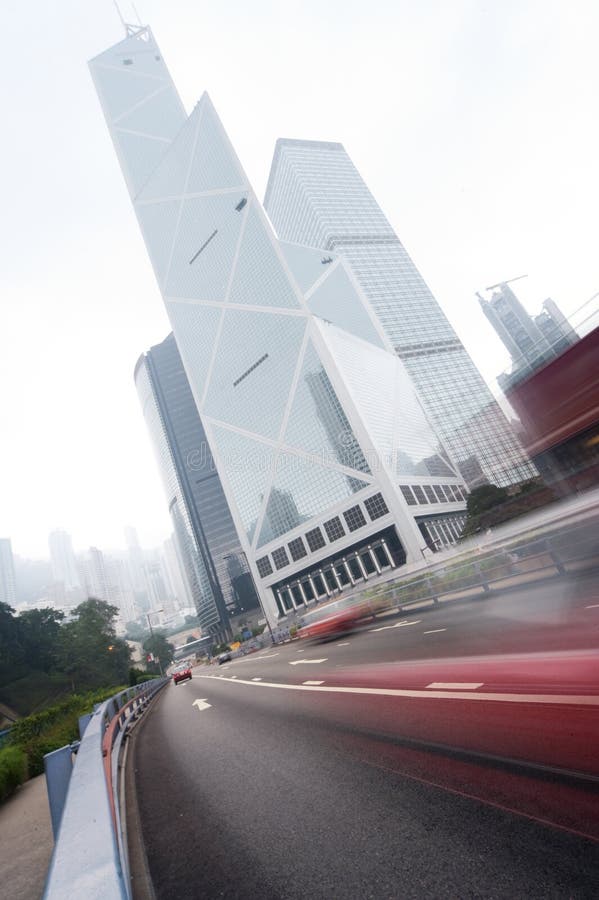 Fast moving cars at night stock photo. Image of building - 12679598