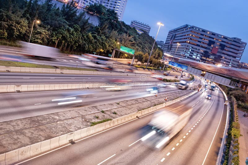 Fast moving cars stock photo. Image of fast, illuminated - 13316468