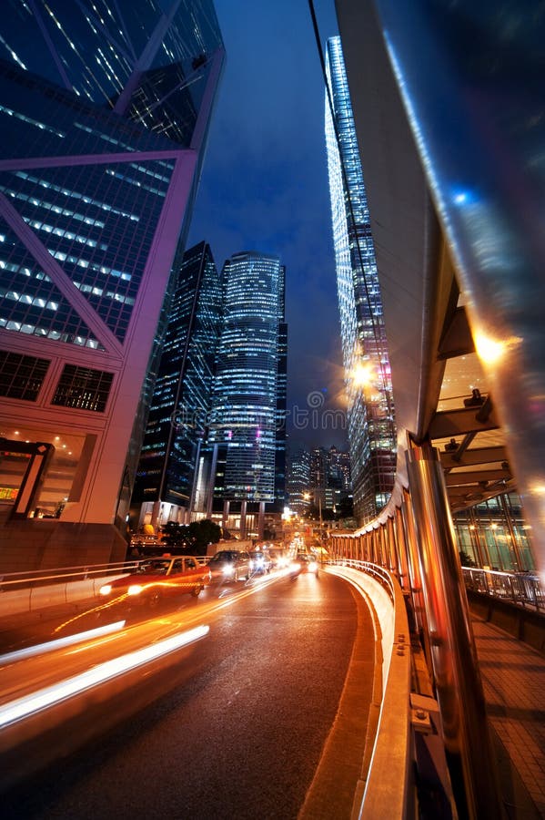 Fast moving cars at night stock photo. Image of copy - 11994516