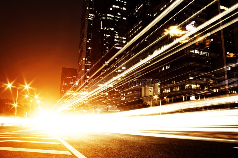 Fast moving cars at night stock photo. Image of driving - 31710048