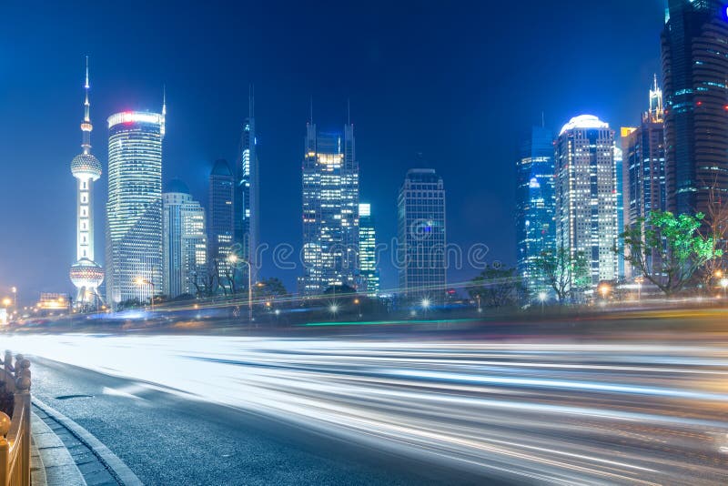 Fast moving cars at night stock image. Image of cityspace - 31709567