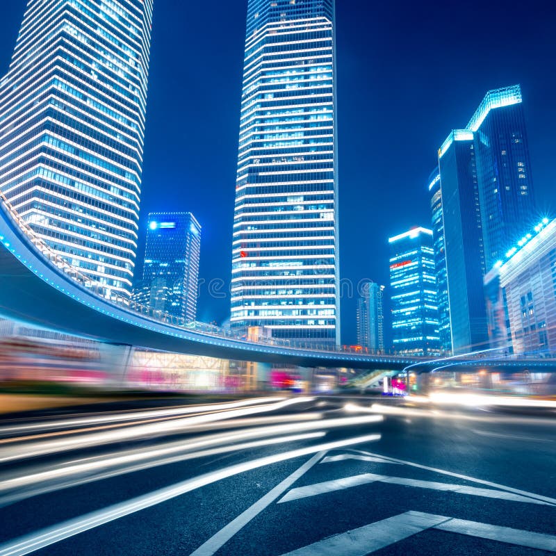 Fast moving cars at night stock image. Image of blurred - 31710415