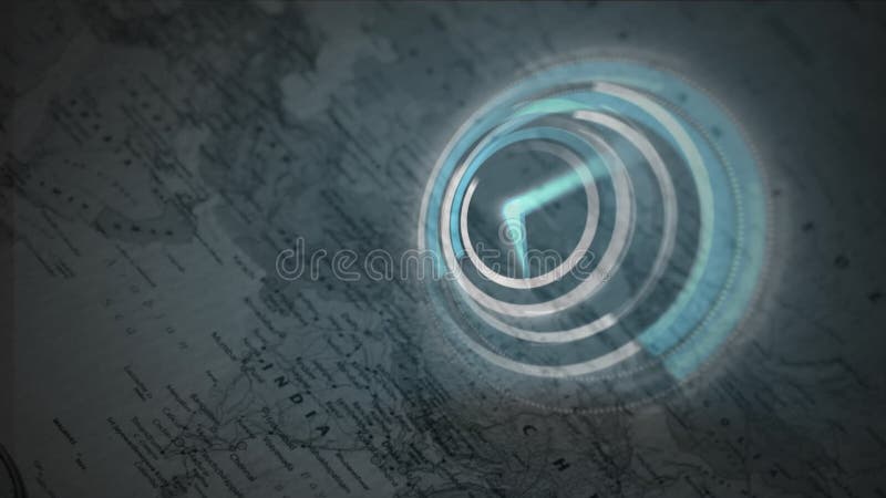 Fast Moving Clock and World Map Stock Video - Video of animation ...