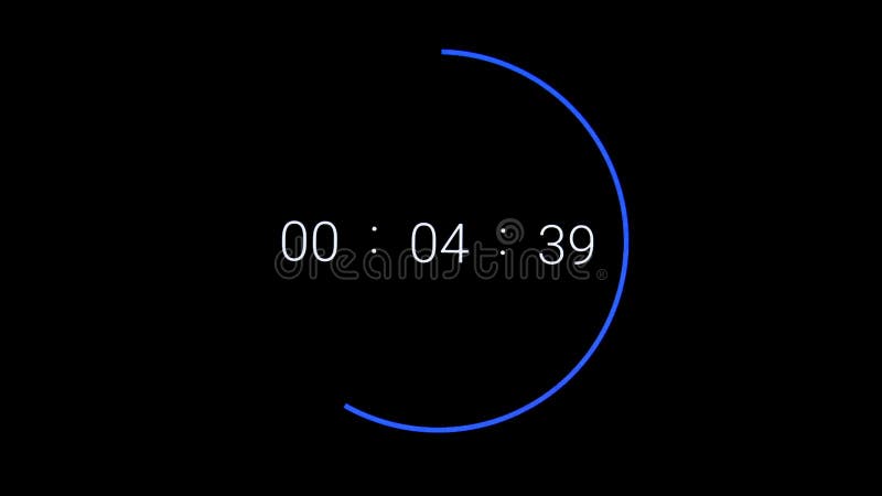 Fast Moving Digital Clock Countdown,time Flowing Speed,clock Motion ...