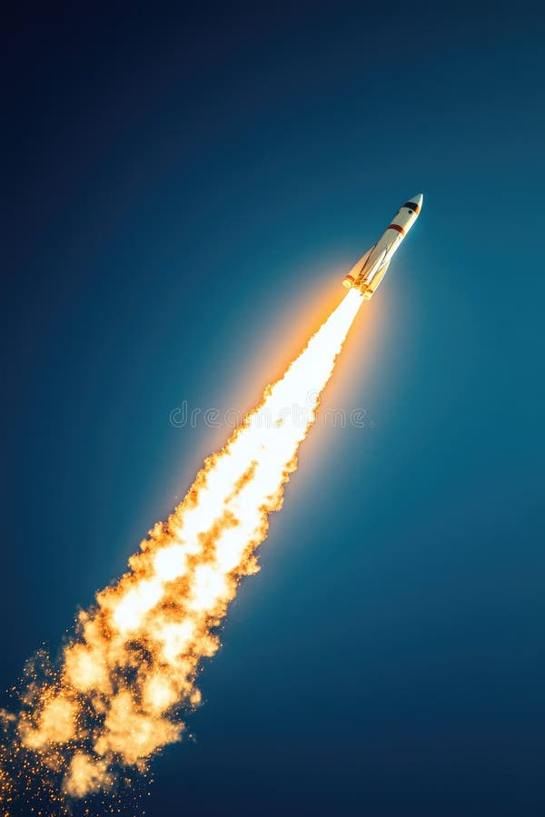 A Fast-moving Jet Leaving a Plume of Smoke Behind As it Flies through ...