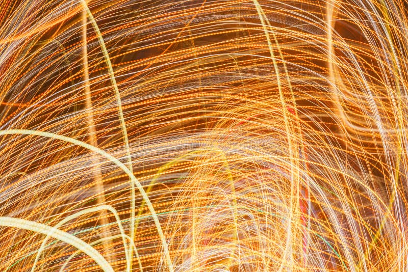 Fast-moving Lights on Long Exposure. Abstract Image Stock Illustration ...