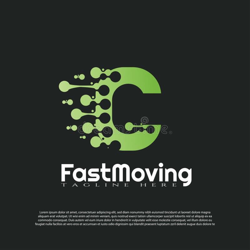 Fast Moving Logo with Initial J Letter Concept. Movement Sign Stock ...