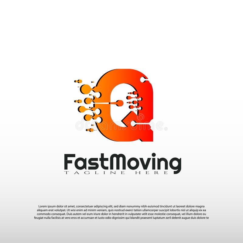 Fast Moving Logo with Initial J Letter Concept. Movement Sign Stock ...