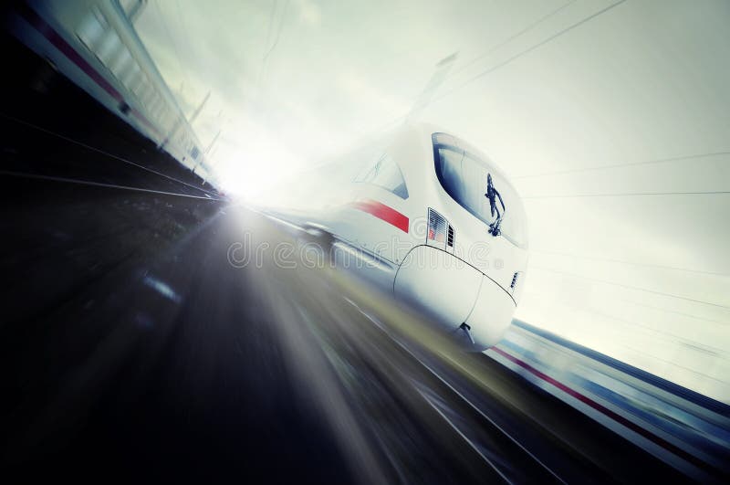 Fast moving train stock photo. Image of precision, subway - 9528662