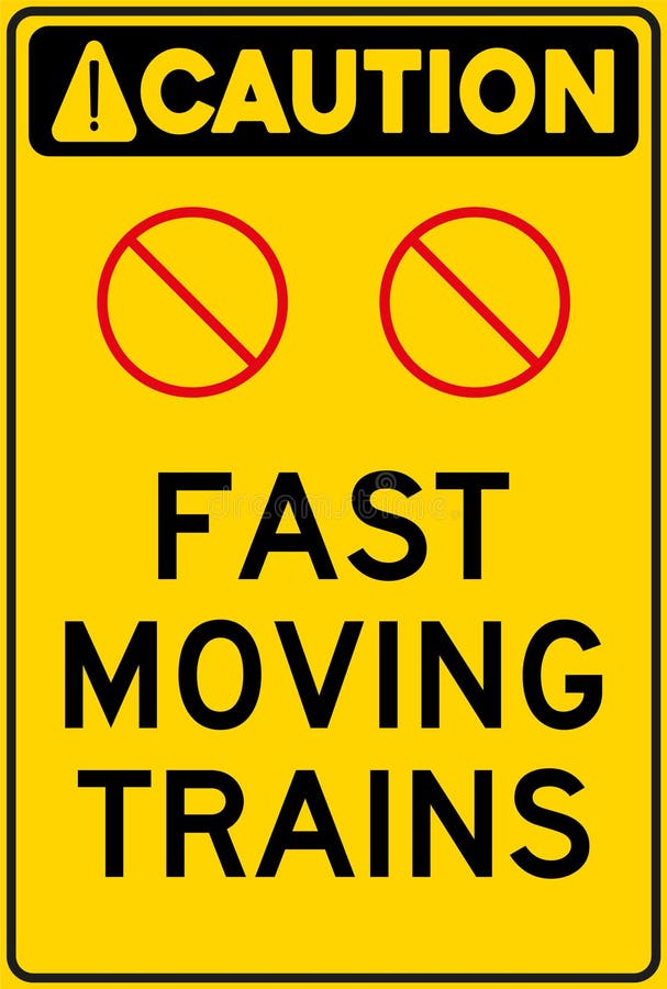 Fast moving trains sign stock vector. Illustration of symbol - 312513896