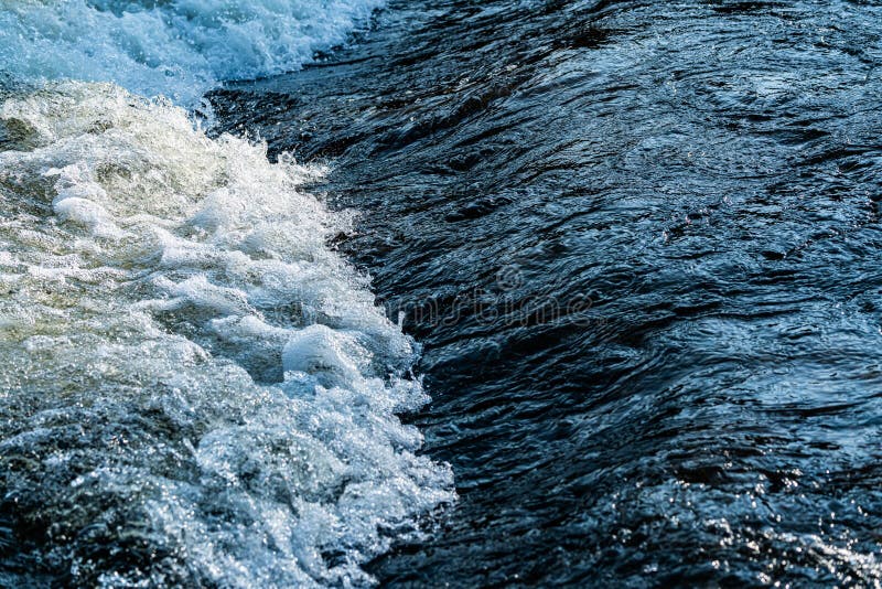 Fast Moving Water in a River Stock Photo - Image of blue, flow: 200025046