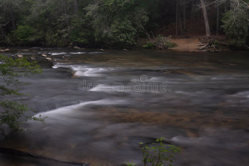 Water Rushes through a River Stock Photo - Image of rock, river: 225970110