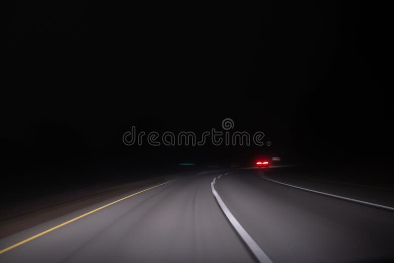 Fast Night Driving on Highway Stock Image - Image of highway, blur ...