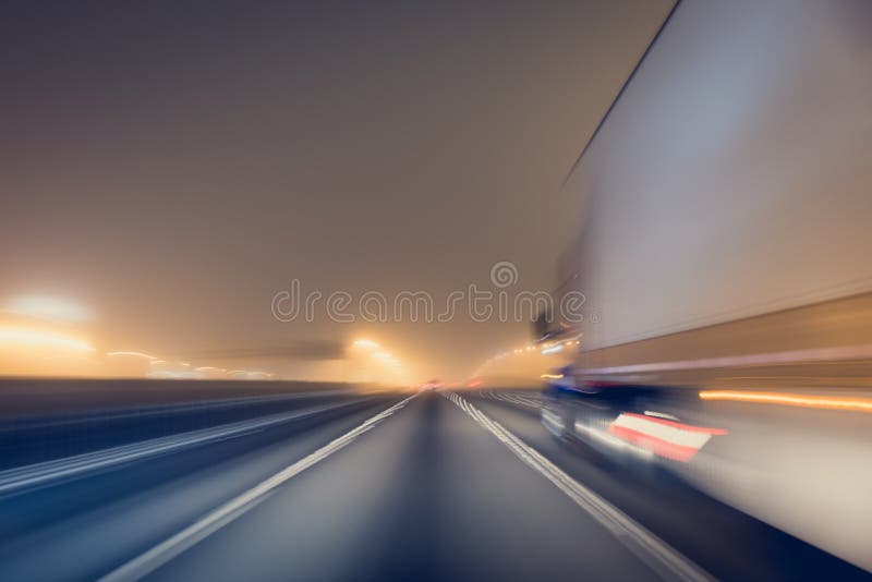 Fast night traffic stock photo. Image of dark, driving - 7294996