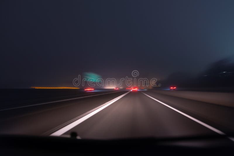 Fast night traffic stock photo. Image of dark, driving - 7294996