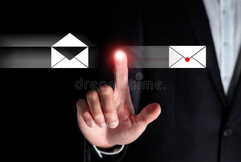 Fast Online Digital Message Data by Mail with Business Man Send for ...