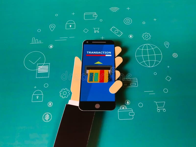 Fast Online Smartphone Payment Concept Stock Image - Image of ...