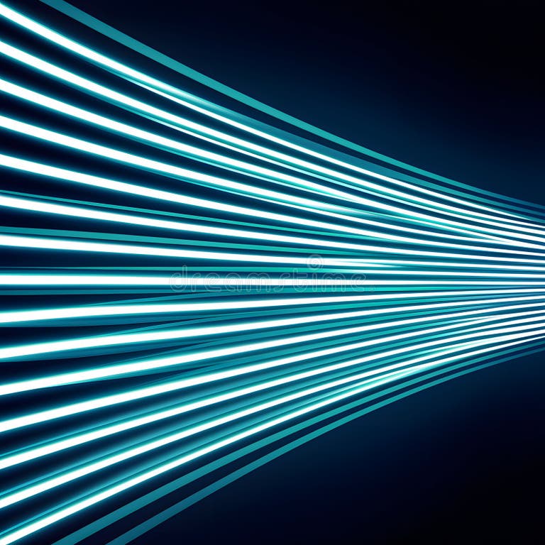 Fast Paced Blue Light Stripes Dynamic Movement on Dark Background Stock ...
