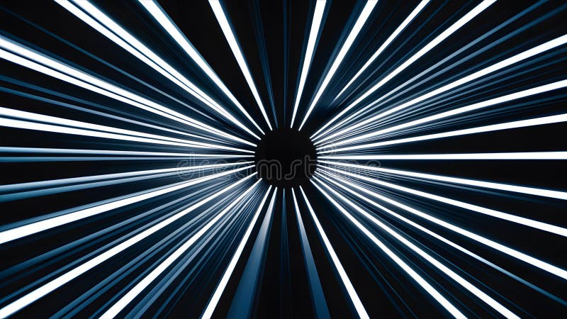 Fast Paced Blue Light Stripes Dynamic Movement on Dark Background Stock ...
