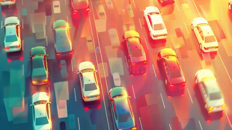 Fast-paced City Movement during Peak Rush Hour Time. Stock Photo ...