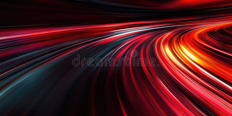 Fast-Paced Racing Track with Motion Blur Effect, Speeding Motion ...