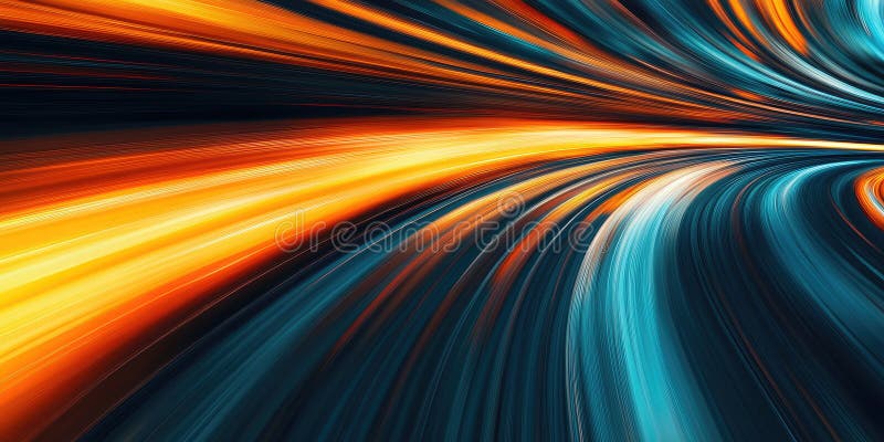 Fast-Paced Racing Track with Motion Blur Effect, Speeding Motion ...