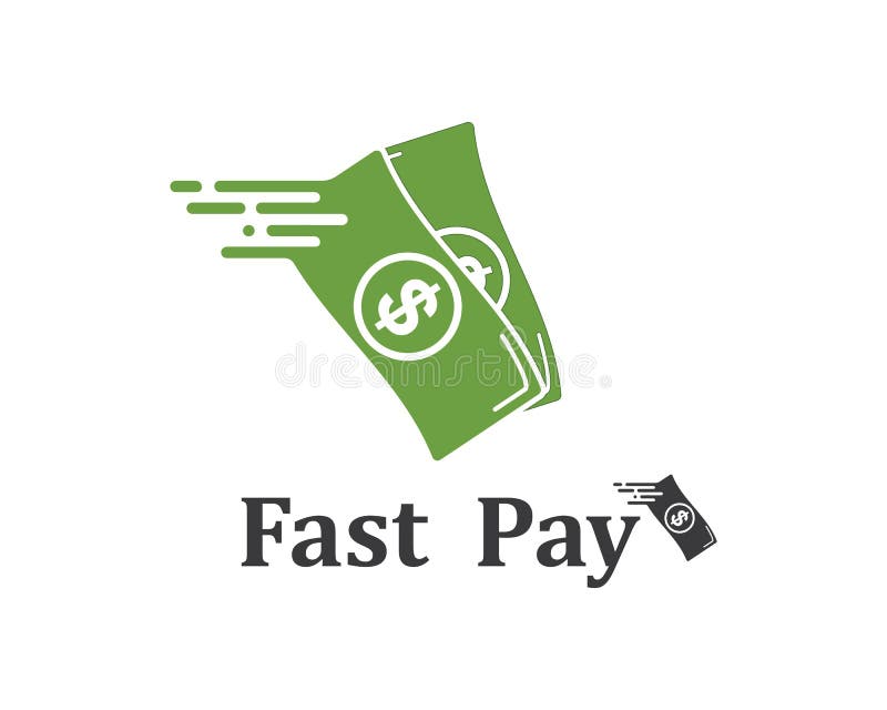 Fast pay logo icon vector stock vector. Illustration of quick - 147259459