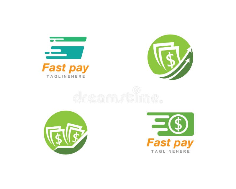 Fast pay logo vector stock vector. Illustration of market - 126047863