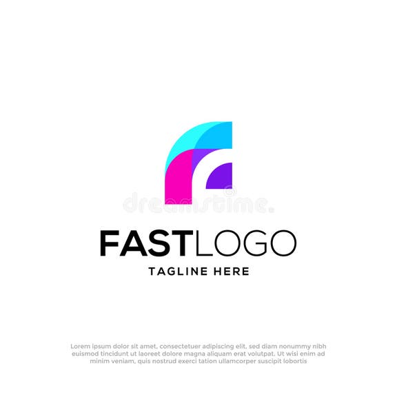 Fast Pixel Technology Logo Design Vector Stock Vector - Illustration of ...