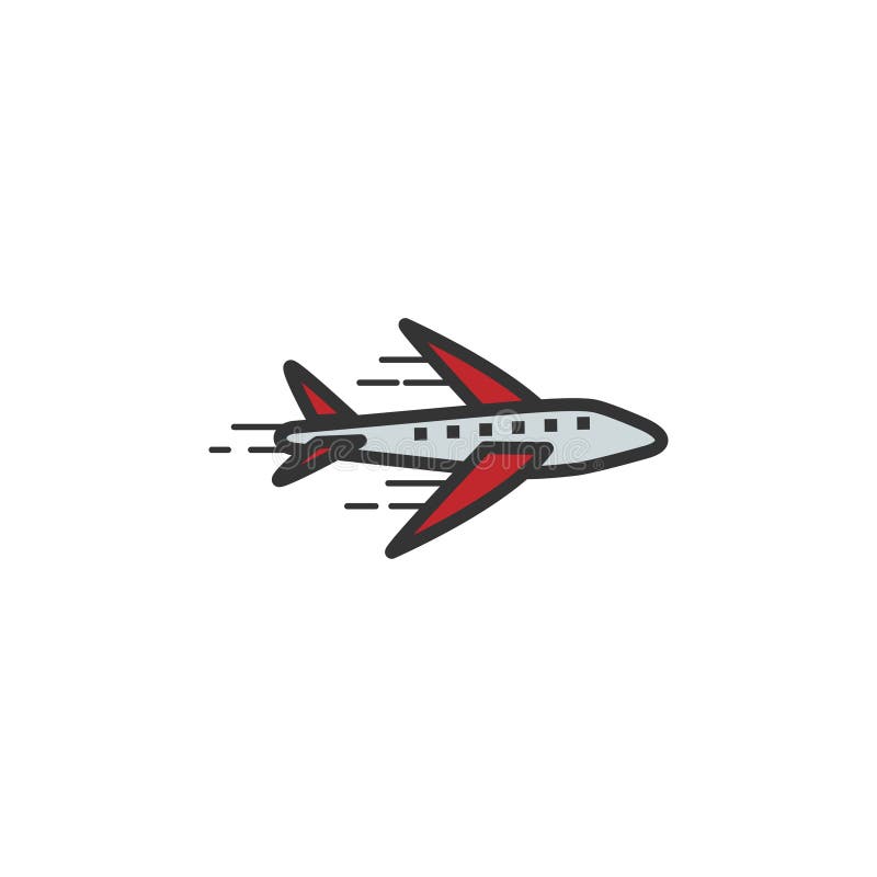 Plane Vector Graphic Design Illustration.icon Logo Design Elements ...