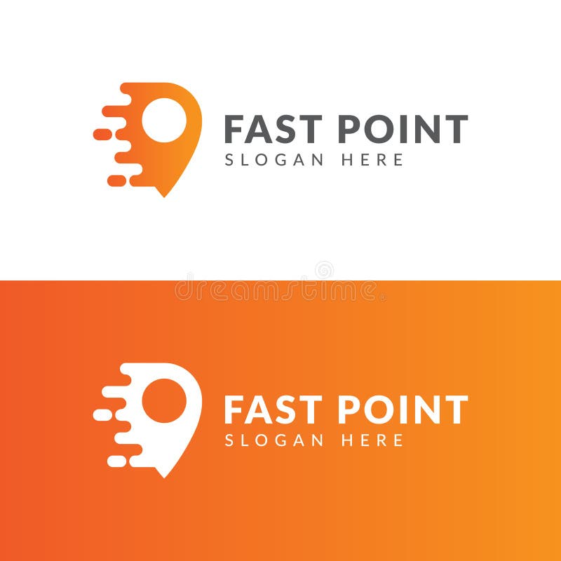 Fast Point Logo Vector Design Template Stock Vector - Illustration of ...
