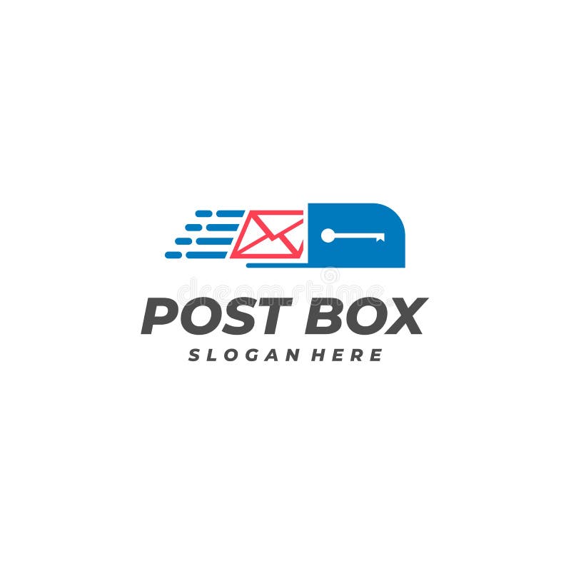 Fast Post Box Logo Vector Template, Creative Post Box Logo Design ...