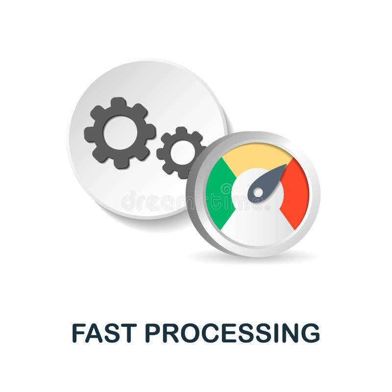 Fast processing icon stock vector. Illustration of logo - 82402348