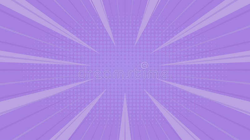 Fast Purple Comic Background with Halftone Gradient and Pop. Vector ...