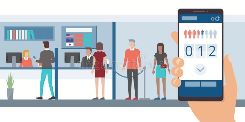 Queue Stock Illustrations – 18,488 Queue Stock Illustrations, Vectors ...