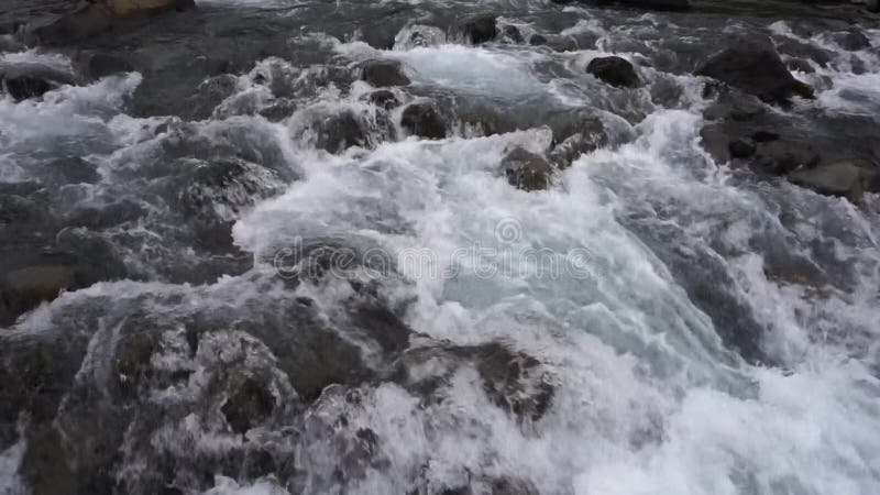 Raging Mountain River in Iceland Stock Footage - Video of stream, river ...